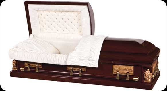 Solid Poplar Wood Casket - La Pieta & Last Supper – Casket Gallery