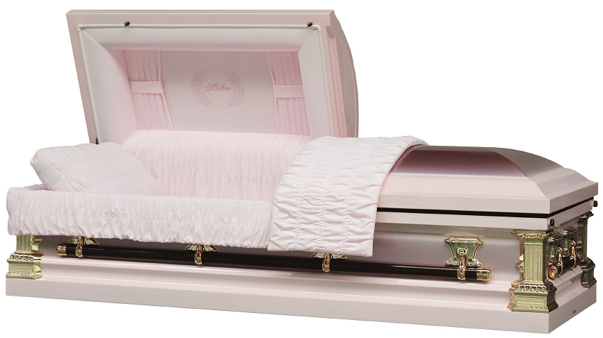 Mothers Orchid Pink Love Steel Casket - Casket - Casket Gallery